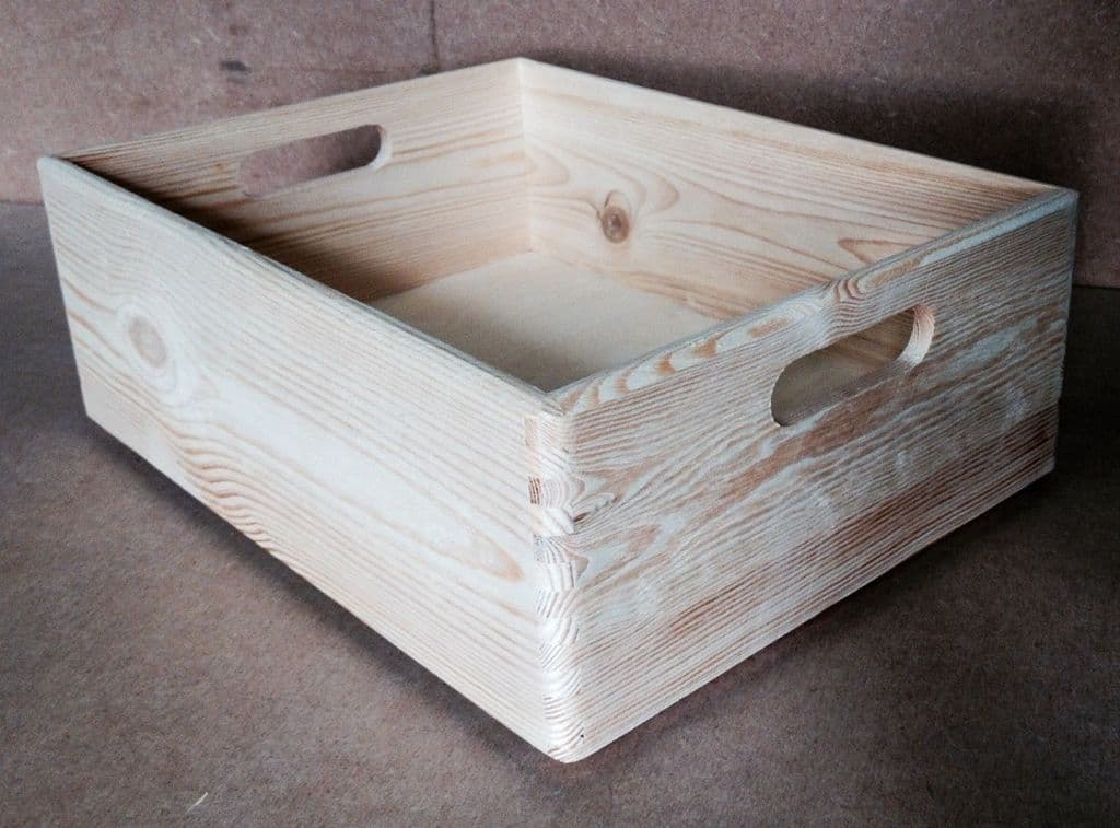 Pine wood stackable storage box 60x40x14cm DD340 wedding case files ...